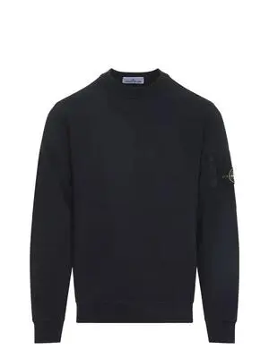 Stone Island Logo-patch Sweatshirt - Black