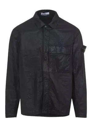 Stone Island Flap-pocket Shirt - Black