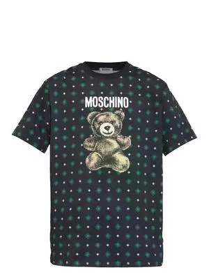 Moschino Teddy Pattern T-shirt - Black