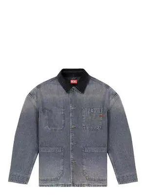 DIESEL® Patch-pocket Denim Jacket - Grey