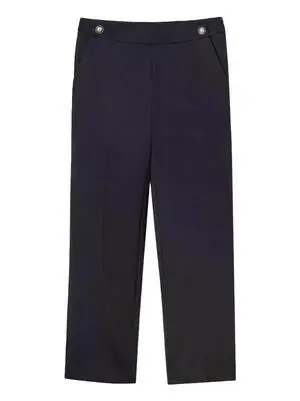 TWINSET High-waisted Cigarette Trousers - Blue