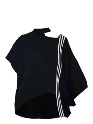 Y3 Three-stripe Cut-out T-shirt - Black