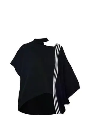Y3 Three-stripe Cut-out T-shirt - Black