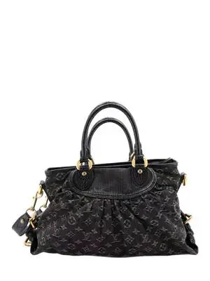 LOUIS VUITTON Neo Cabby Denim Mm Tote Bag - Black