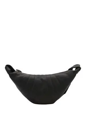 LEMAIRE Medium Croissant Knotted-handle Shoulder Bag - Black