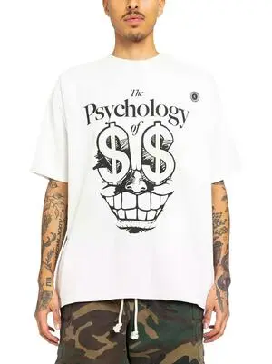 SATOSHI NAKAMOTO Graphic-print T-shirt - White