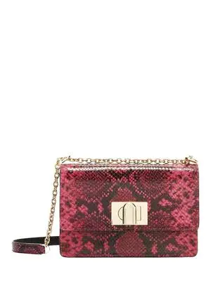 Furla 1927 Mini Animal-print Shoulder Bag - Pink