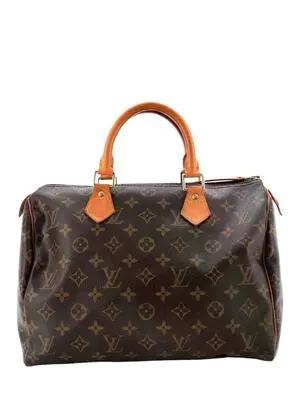 LOUIS VUITTON Speedy Handbag Monogram Canvas 30 - Brown