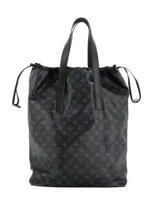 LOUIS VUITTON Cabas Light Drawstring Bag Monogram Eclipse Canvas - Black
