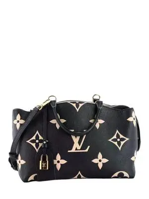 LOUIS VUITTON Petit Palais Bicolor Monogram Empreinte Giant Satchel - Black