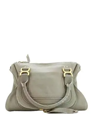 Chloé Marcie Leather Medium Shoulder Bag - Green
