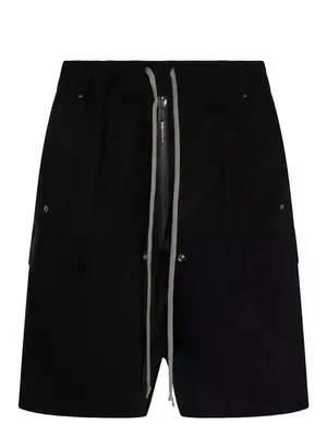 Rick Owens Zip Drawstring Shorts - Black