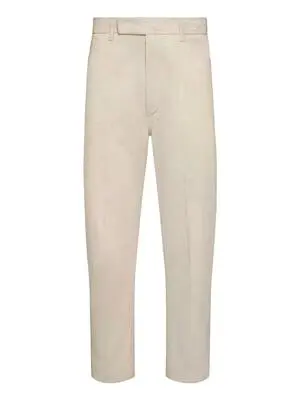 Thom Browne Corduroy-texture Tapered Chino Trousers - Neutrals
