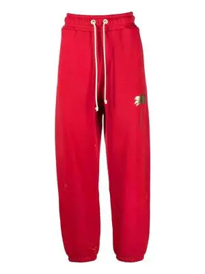 Palm Angels Palm Tree-print Track Pants - Red