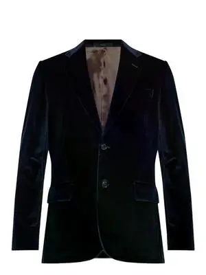Paul Smith The Brierley Velvet Notched Jacket - Blue