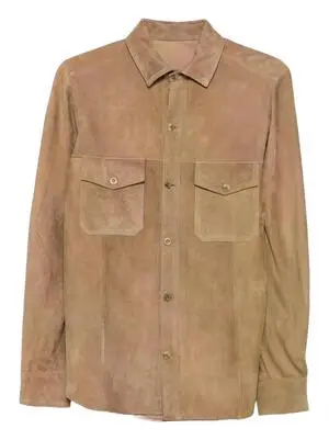 RIFUGIO Buttoned Pocket Shirt Brown