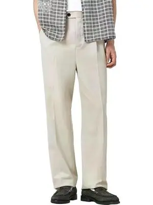 ALLSAINTS Tallis Pleated Trousers - Neutrals