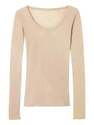 American Vintage Massachusetts Long-sleeved T-shirt - Neutrals