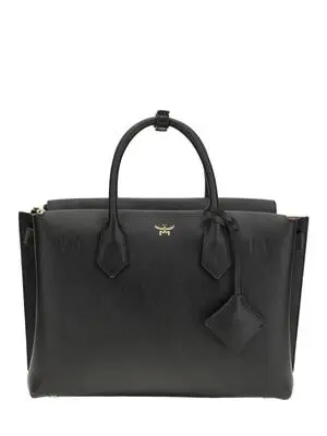 Mcm Milla Leather Tote Black