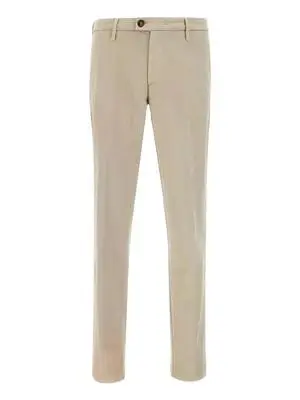 RE-HASH Slim-fit Chinos With Front Pleats - Neutrals