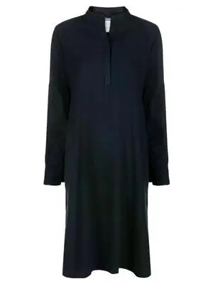 Kristensen Du Nord Long-sleeve Stretch-cotton Shirt Dress - Blue