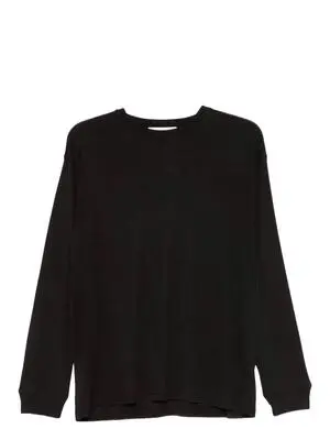 Studio Nicholson Simmons Long-sleeved Topstitch T-shirt - Black