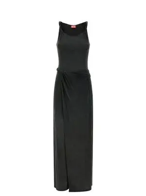 DIESEL® D-estiga-s1 Rolled Strap Délavé Dress - Black