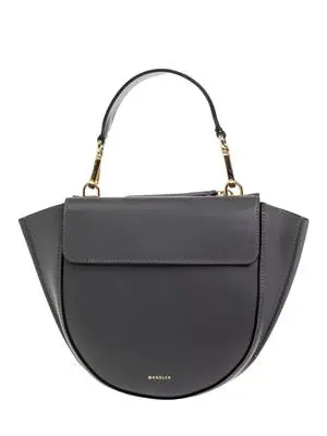 WANDLER Mini Hortensia Flap Top Handle Tote - Grey