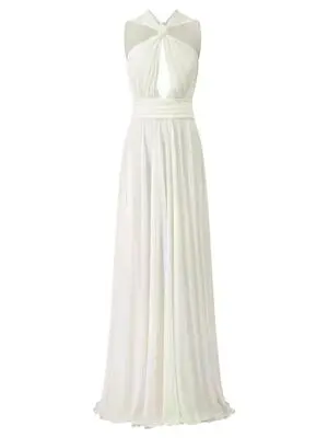 Giambattista Valli Laced Knot-detail Maxi Dress - White