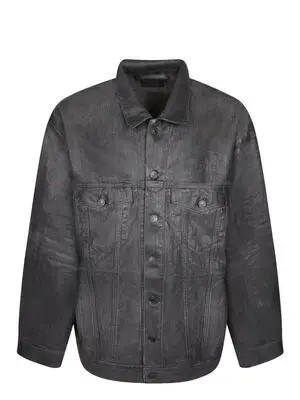 Balenciaga Oversized Cotton Jacket - Grey