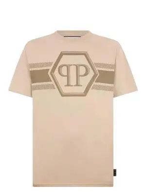 Philipp Plein Hexagon Line Crew-neck T-shirt - Neutrals