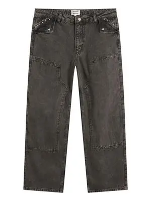 DAMSON MADDER Dempsie Wide Fit Jeans - Ginger