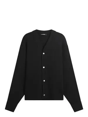 Jacquemus Merino Wool Cardigan - Black