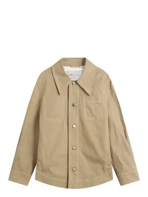 Ami Worker Shirt Jacket - Beige Taupe