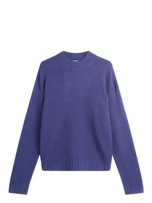BOUND Cropped Wool Jumper - Navy