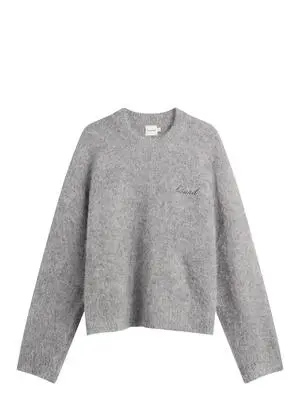 BOUND Dexter Cropped Alpaca Jumper - Grey