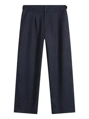 PEACHY DEN Lennox Trouser - Ink Pinstripe