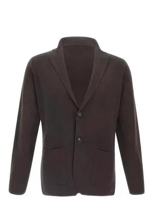 FILIPPO DE LAURENTIIS Buttoned Wool Cardigan - Brown
