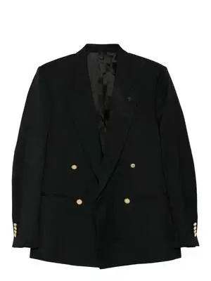LARDINI Double-breasted Blazer - Black