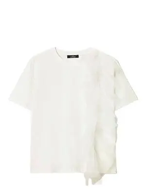 TWINSET Ruffled Tulle T-shirt - White