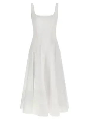 Staud Wells Corset Panel Dress - White