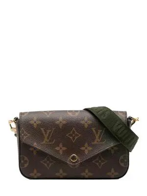 LOUIS VUITTON 2021 Monogram Felicie Strap And Go Crossbody Bag - Brown