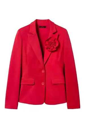 TWINSET Floral-appliqué Blazer - Red