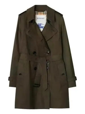 Burberry Double-breasted Trench Coat - Green
