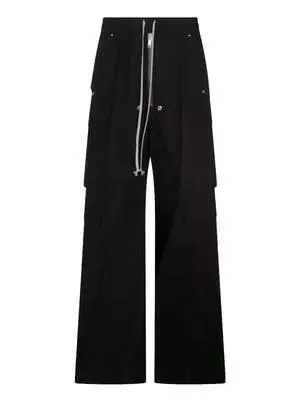 Rick Owens Drawstring Cargo Pants - Black