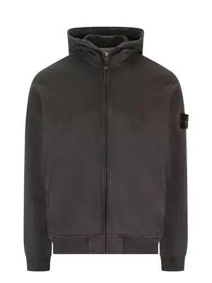 Stone Island Hooded Zip-up - Grey