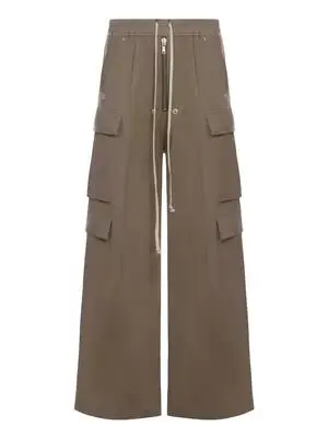 Rick Owens Zipped Cargo-pocket Trousers - Green