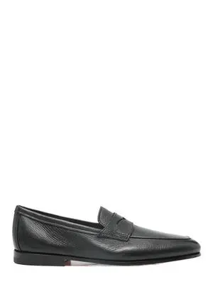 Santoni Penny Loafers - Black