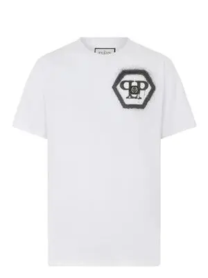 Philipp Plein Printed Round-neck T-shirt - White