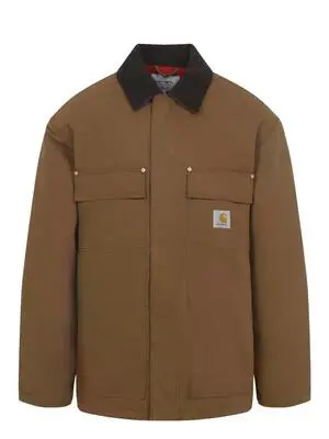 Carhartt Work In Progress Clapton Corduroy-collar Jacket - Brown